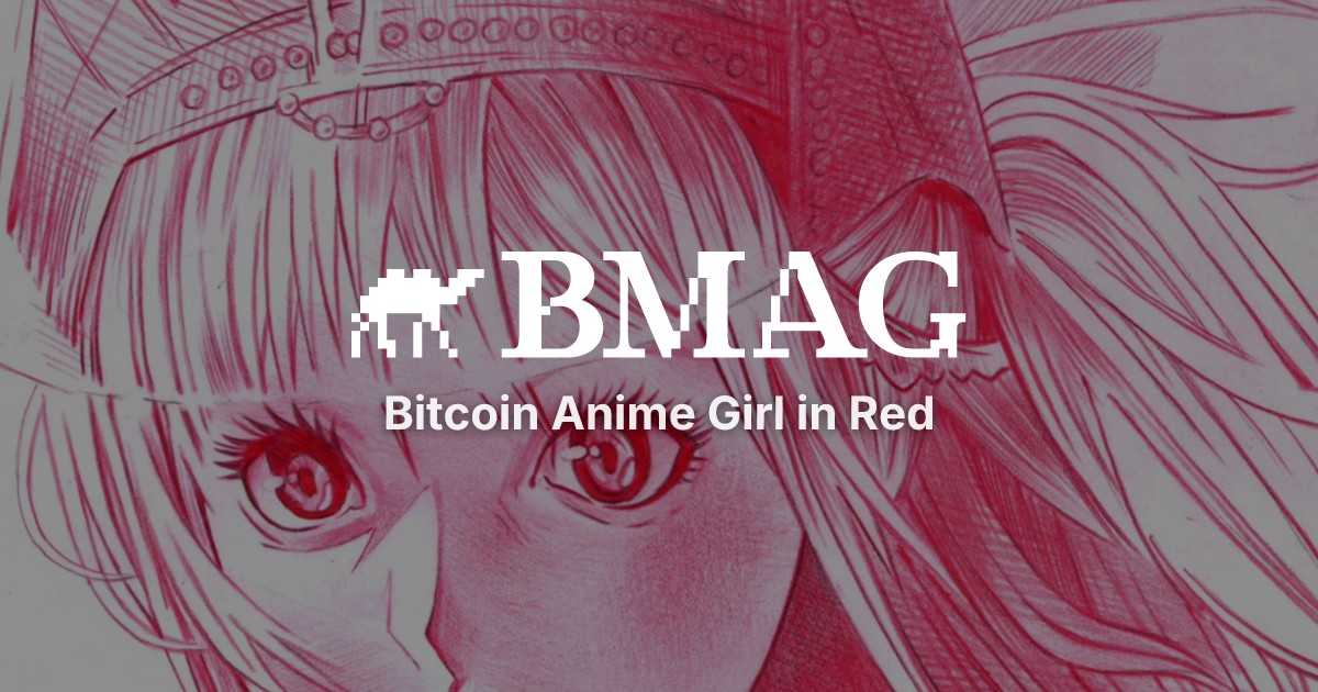 Bitcoin Anime Girl in Red (from MCOtS) by Pepenardo – BMAG Auction